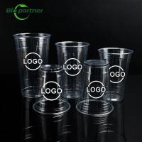 China Clear PLA Compostable Plastic Takeaway Cups 10oz to 32oz with Lid for Coffee Boba Tea for sale