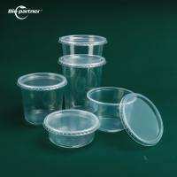 China Customized Color Disposable Deli Container PP PET PLA Dessert Cups Fresh Fruit Salad for sale