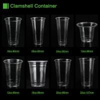 China Eco-friendly PLA Cup 12oz 16oz 20oz 24oz for Cold Coffee Boba Tea Takeaway for sale