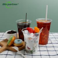 China Eco-friendly PLA Cup 12oz 16oz 20oz 24oz for Cold Coffee Boba Tea Takeaway for sale