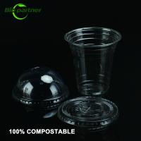 China Biodegradable Fruit Milk Boba Bubble Tea PLA Cup for Beverage Ice Cream Smoothies for sale