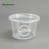 China 24oz PET Plastic Disposable Food Tub Soup Cup Noodle Bowl Deli Container with Lid for sale