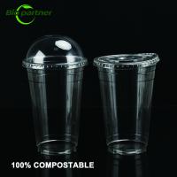 China Take Away Bubble Milk Tea PLA Cup 12oz 16oz 20oz Customized Size 100% Biodegradable for sale