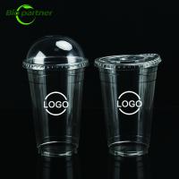 China 9/10/12/16/20/24/32oz Capacity PLA Cups Biodegradable and Recyclable for Cold Drinks for sale