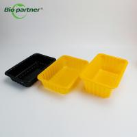 China Customized Color PP MAP Meat Container Black Frozen Food Box Packaging for Supermarket for sale