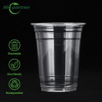China 20 Oz PLA Clear Cups for Cold Drinks Takeaway Packing Disposable PET Smoothies Plastic Cup for sale