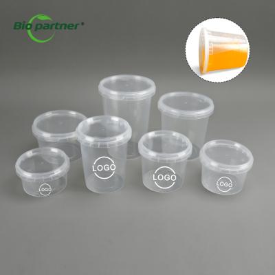 China Food Safe Disposable Tamper Evident PP Plastic Deli Containers with Lids 8-32oz for sale