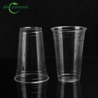 China Customized Logo Acceptable 20 Oz Disposable Pet Smoothies Plastic Cup for Cold Drinks for sale