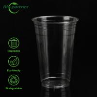 China Customized Logo Acceptable 20 Oz Disposable Pet Smoothies Plastic Cup for Cold Drinks for sale