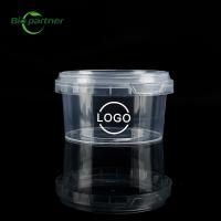 China PET Plastic Round Tamper Evident Safe Lock Disposable Food Deli Container With Lids Clear for sale