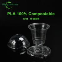 China Clear PLA Plastic Cup for Disposable Drinking Coffee Milk Tea in Customized Size for sale