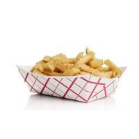 China Eco-Friendly Disposable Red Paper Food Boats for Festival Mini Snacks Custom Size 100000 MOQ for sale