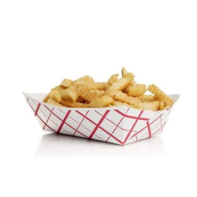 China Eco-Friendly Disposable Red Paper Food Boats for Festival Mini Snacks Custom Size 100000 MOQ for sale