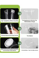 China Custom Logo Compostable PLA Plastic Cups 10oz to 32oz Biodegradable Disposable Drinking Cups for sale