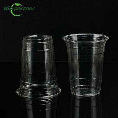 China Customized PLA Compostable Clear Cold Drinking Cups 10oz 12oz 16oz 20oz 24oz 32oz for sale