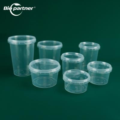 China BPA Free 16oz Round Soup Deli Cup with Tamper Evident Lid PP Food Storage Container for sale