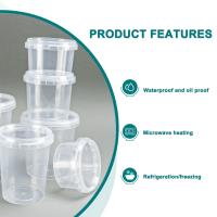 China BPA Free 16oz Round Soup Deli Cup with Tamper Evident Lid PP Food Storage Container for sale