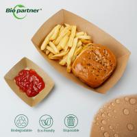 China Customized Size Disposable Paper Baking Trays for Nachos Fries Hot Corn Dogs 100000 MOQ for sale