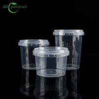 China Disposable PP Food Container 8oz 32oz Fruit Salad Bowl with Tamper Proof Lids for sale
