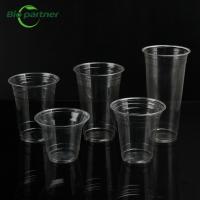 China Clear Disposable Drinking Coffee Milk Tea Cup 12oz 16oz 20oz Capacity PLA Plastic for sale