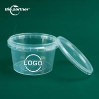 China Disposable Deli Soup Cup Storage with Round Clear Restaurant To Go Plastic Packaging for sale