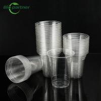China Degradable PLA Cups Clear Cup for Cold Drinks Takeaway Packing PET Smoothies Plastic Cup for sale