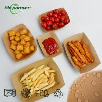 China Biodegradable Kraft Paper Food Boat 100000 Pcs Oil Proof for Fried Chicken Tacos Sushi for sale