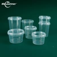 China Eco-friendly Custom Print Disposable Plastic Clear Deli Food Cup Container With Lids for sale