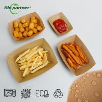 China Disposable Kraft Paper Hot Dog Boat Tray Eco Friendly Customizable Takeaway Food Container 100000 MOQ for sale