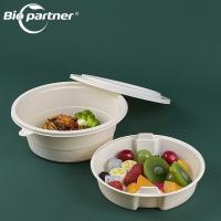 China 100% Biodegradable Disposable Ramen Bowl 750ml with Lid and Spoon Eco Friendly for sale
