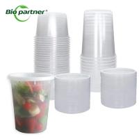 China Round Plastic Deli Container with Lid 250ml to 950ml Leakproof Stackable PP Food Storage for sale