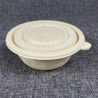 China Cornstarch Disposable Round Food Container 10oz to 40oz for Salad for sale