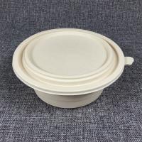 China Cornstarch Disposable Round Food Container 10oz to 40oz for Salad for sale