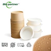China Disposable Environment-friendly Kraft Paper Soup Bowls Rectangle Takeaway Boxes for sale