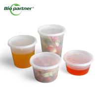 China PP Plastic Deli Containers with Lock Lids 250-950ML Leakproof Round Clear Food Storage for sale