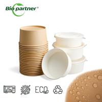 China Biodegradable Sugarcane Bagasse Pulp Bowl 12oz 32oz Compostable Food Container with Lid for sale