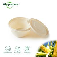 China Eco Friendly Cornstarch Bowl 20000 pcs Biodegradable Food Container for Take Away Lunch for sale
