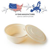 China Eco Friendly Cornstarch Bowl 20000 pcs Biodegradable Food Container for Take Away Lunch for sale