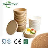 China Biodegradable Sugarcane Bagasse Pulp Bowl 12oz 16oz 24oz 32oz with Lid for Hot Soup for sale