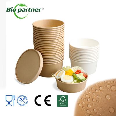 China Biodegradable Sugarcane Bagasse Pulp Bowl 12oz 16oz 24oz 32oz with Lid for Hot Soup for sale