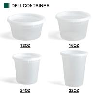 China OEM Clear Plastic Deli Containers with Lock Lids 250-950ml Leakproof Freezer Safe for sale