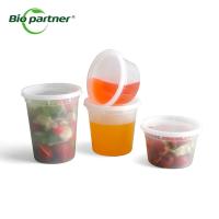 China Disposable Round PP Plastic Clear Deli Food Container 250ml to 950ml Microwave Safe for sale