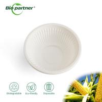 China Disposable Round Corn Starch Bowls 250ml for Food Container To Go Fast Food for sale