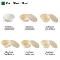 China Disposable Round Corn Starch Bowls 250ml for Food Container To Go Fast Food for sale