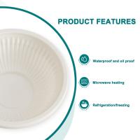 China Disposable Round Corn Starch Bowls 250ml for Food Container To Go Fast Food for sale