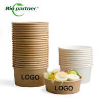 China 12oz 32oz Biodegradable Sugarcane Bagasse Pulp Bowl with Lid for Takeaway Food for sale