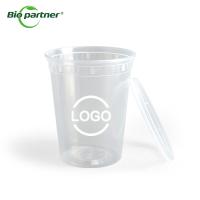 China Clear Salad Container Plastic Hot Soup Bowl Container With Lids for Food Storage Organizer for sale