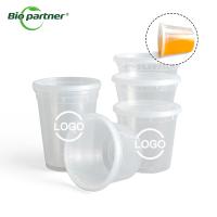 China 24/32 oz BPA-Free Microwavable Round Clear Container PP Plastic Clear Food Container With Lid for sale