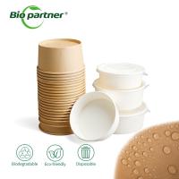 China Kraft Paper Bowl Disposable Take Away Food Container 10 Sizes PLA Coating for sale