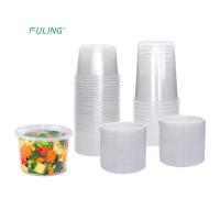 China 24 32 oz Square PP Plastic Deli Cup with Lids Custom Logo for School Food Storage for sale